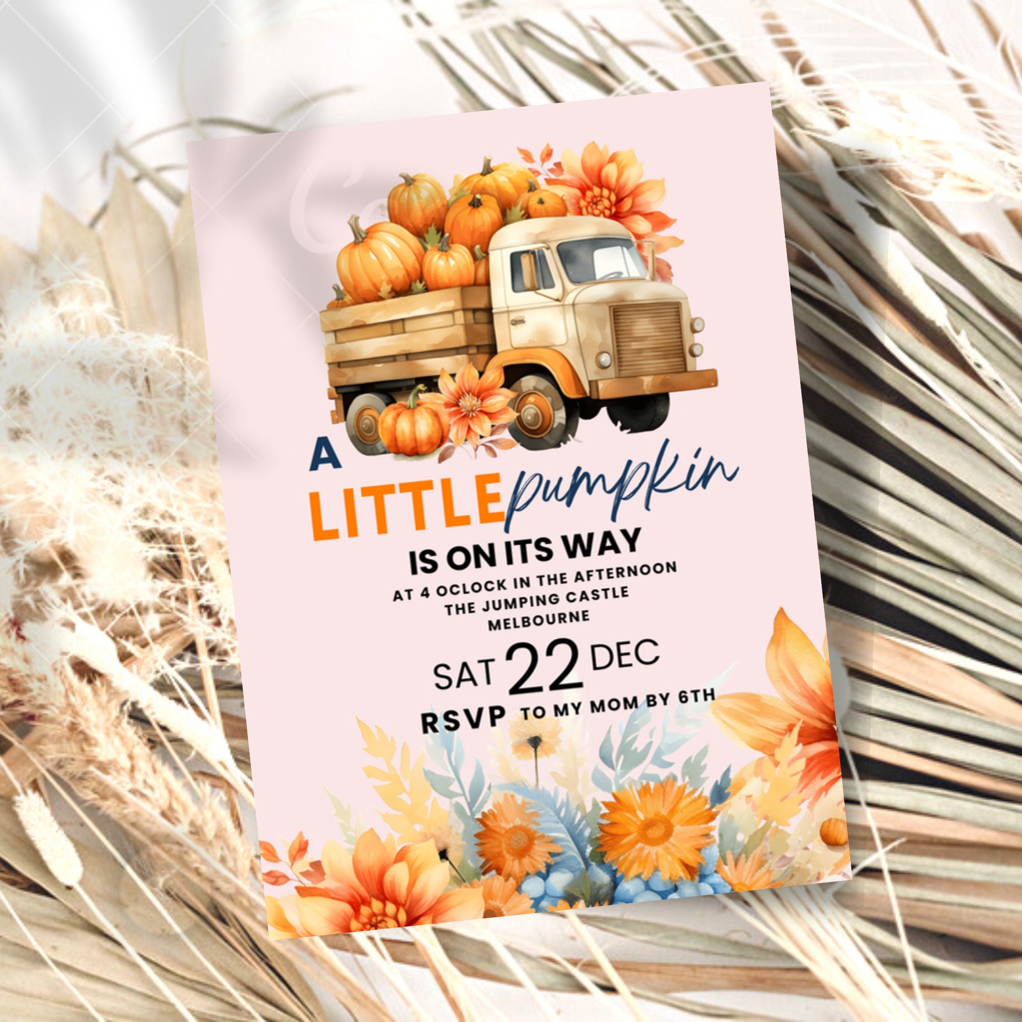 Fall Truck Clipart, Blue Truck Clipart, Little Blue Truck With Pumpkins ...