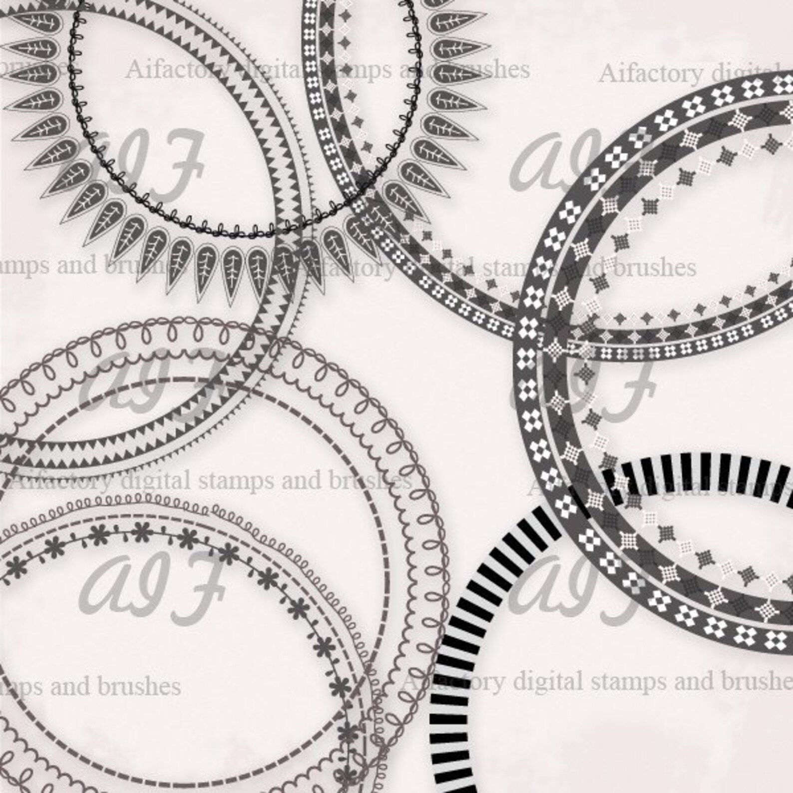 15 Frames Brushes Scallop Round Circular Photo Frames Pngs Lace Borders ...