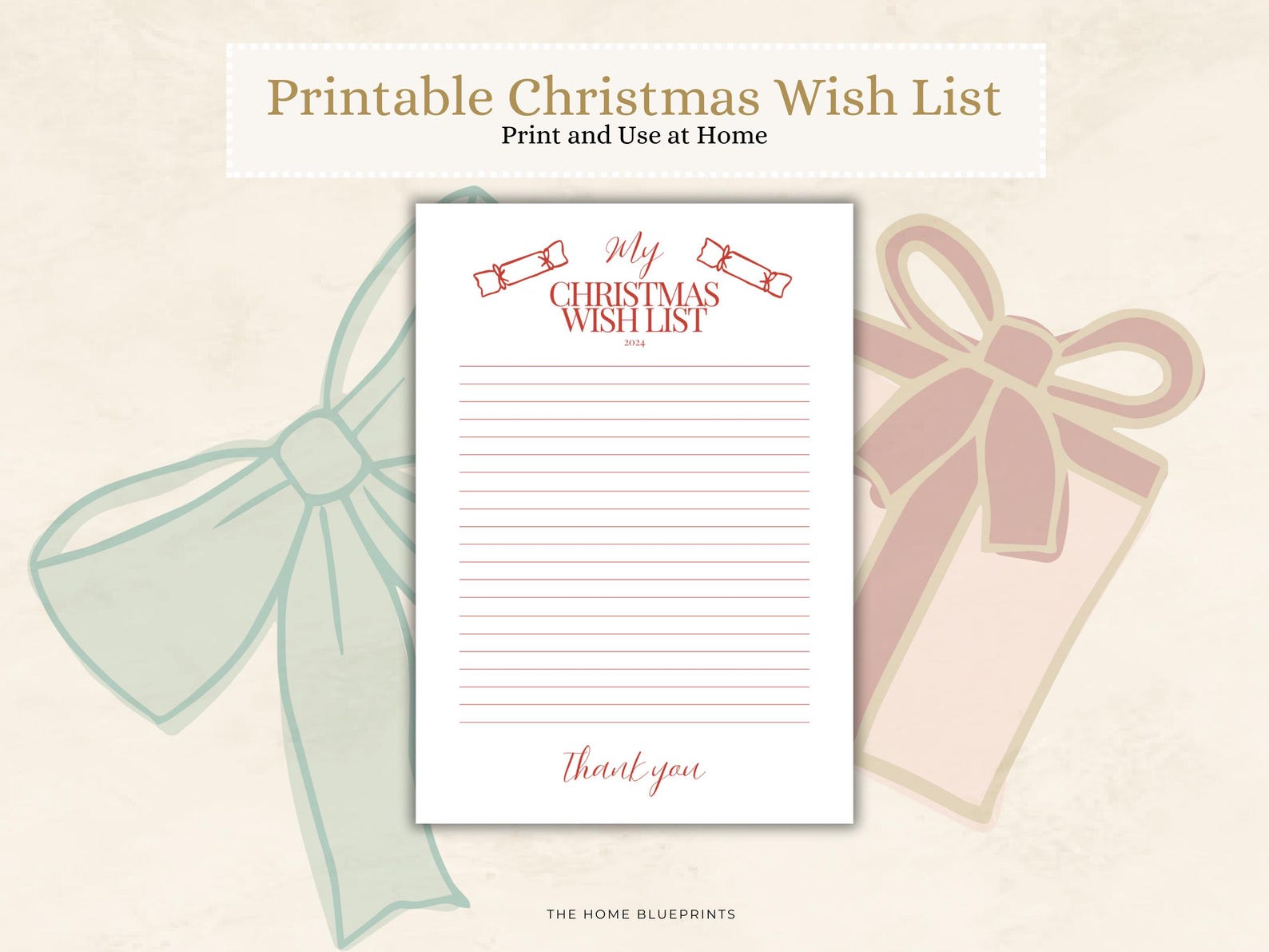 Printable Christmas Wish List for Kids & Adults - Etsy UK