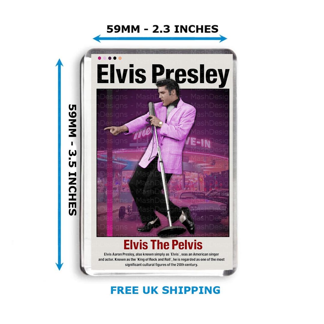 Elvis Presley Stats - Fridge Magnets - Exclusively Made by Mashed ...