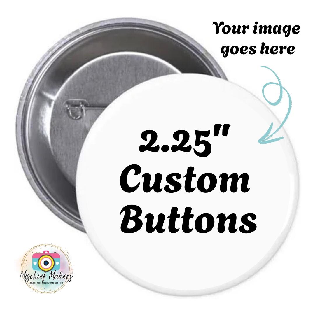 6 Custom Buttons (flair) - Etsy