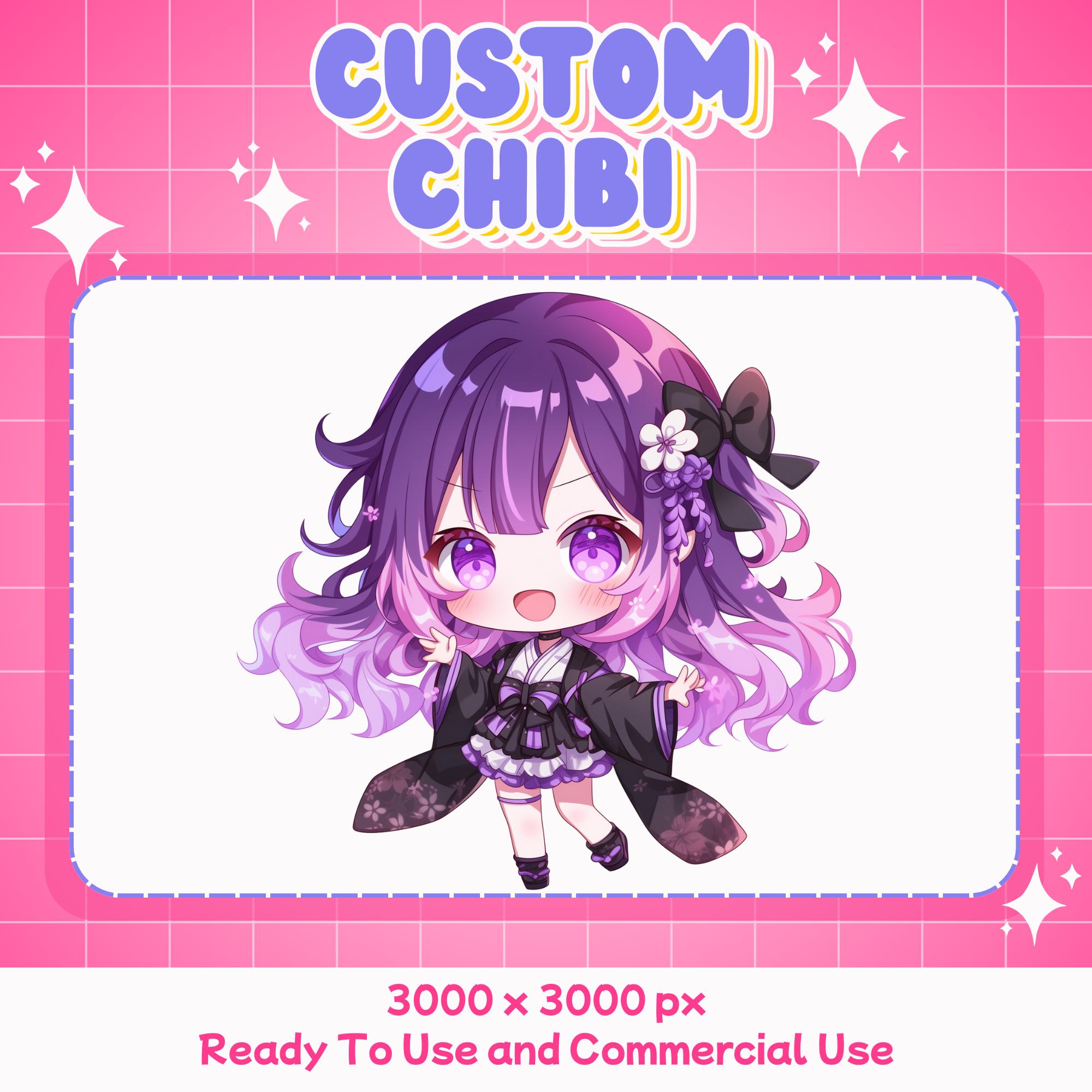 Custom Couple Chibi, Chibi Character, Chibi Logo, Cute Chibi, Chibi ...