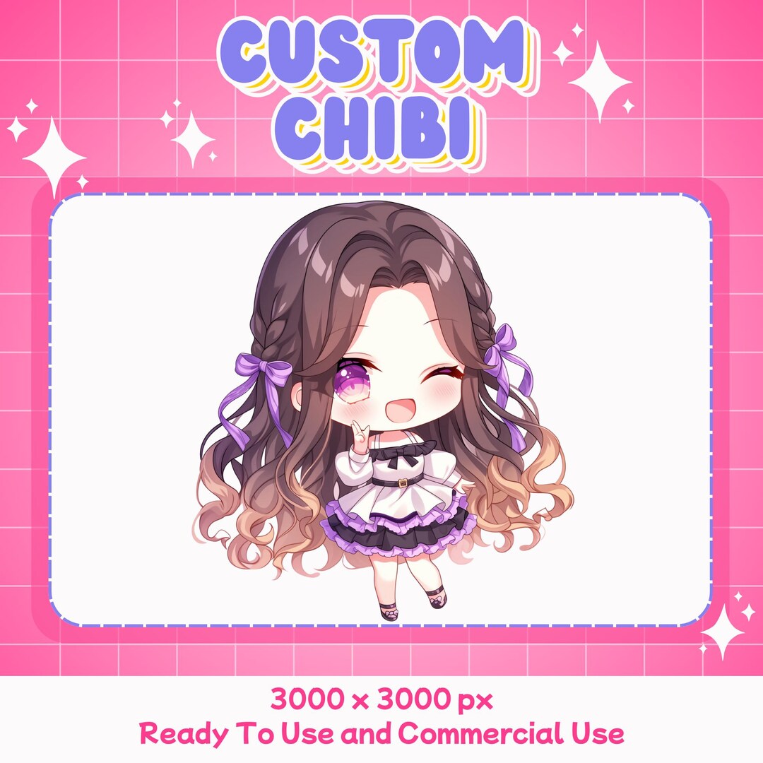 Custom Couple Chibi Chibi Character Chibi Logo, Cute Chibi, Chibi ...