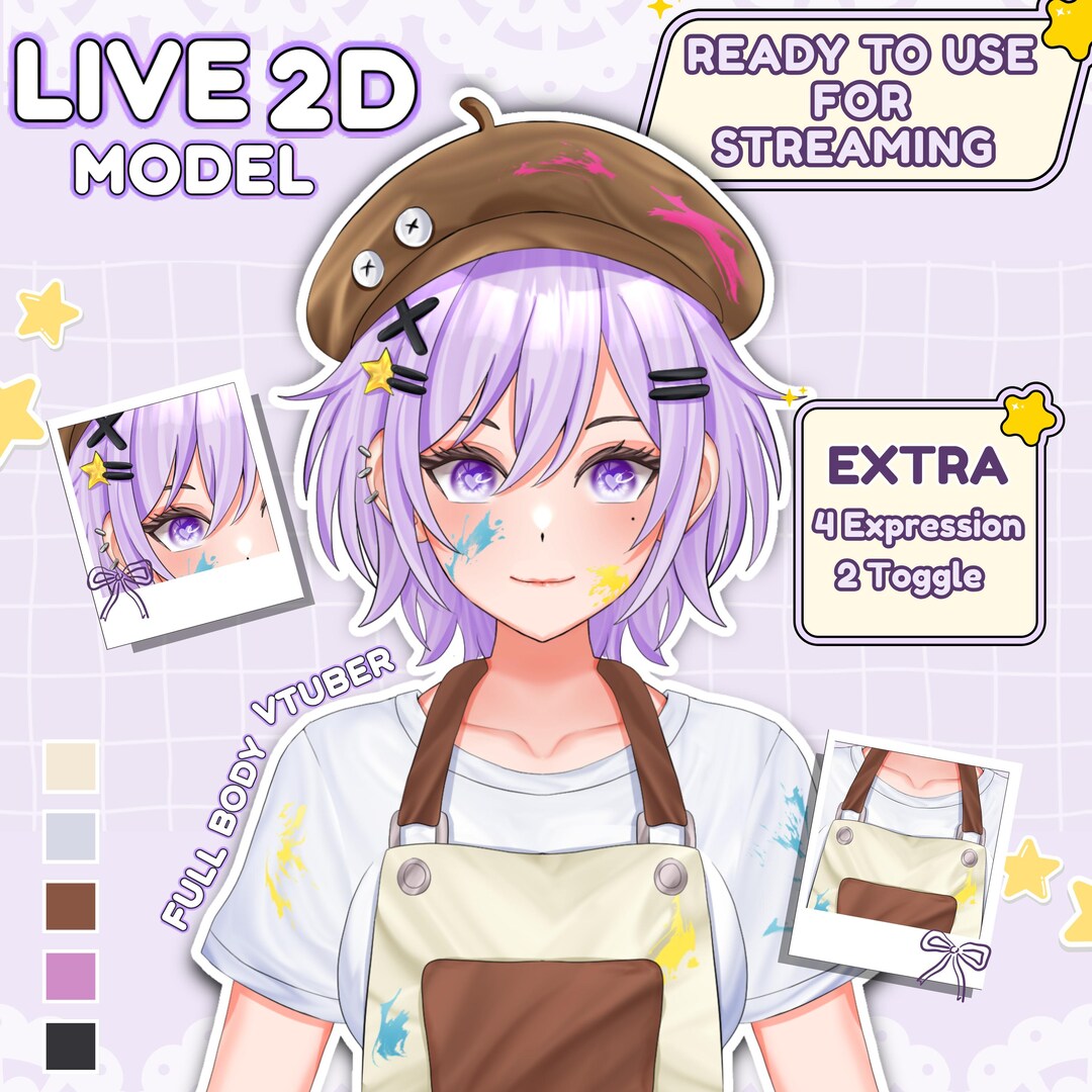 Custom Full Body Live2d Vtuber Model Commission | Vtube Studio ...