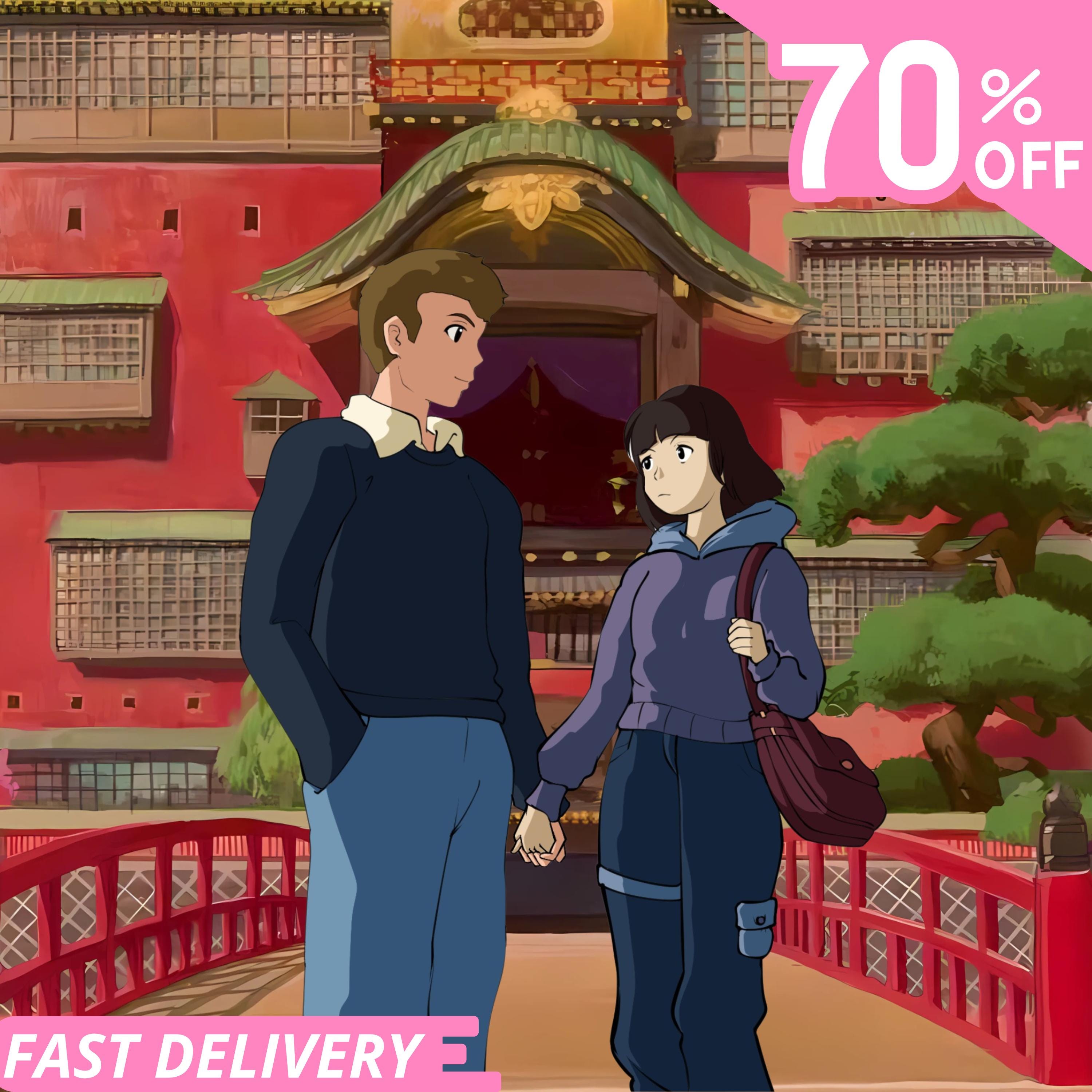 Custom Ponyo Ghibli-style Art | Anime Portraits for Couples, Families ...