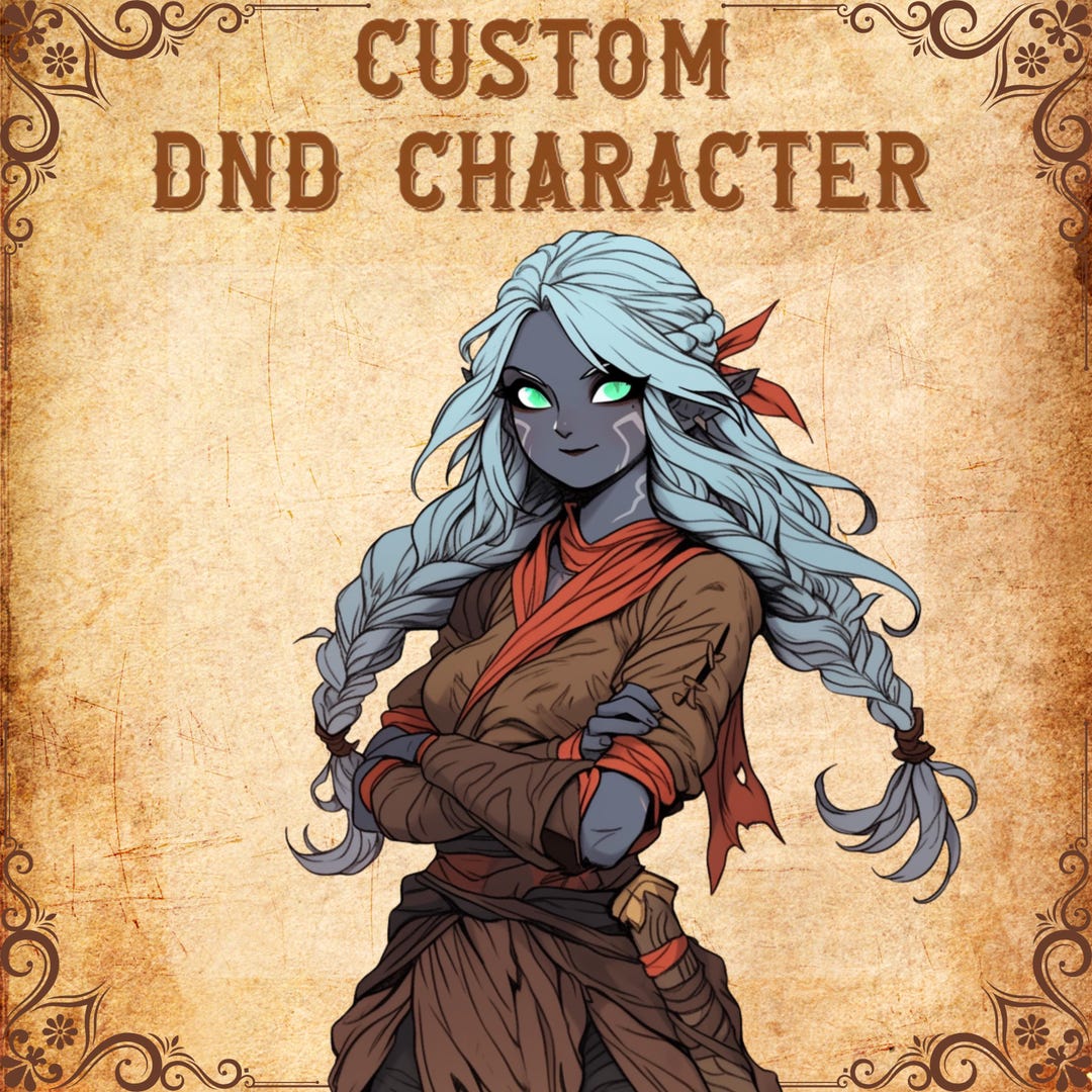 Custom Dnd Character Custom Fantasy Character RPG Character Dungeon and ...