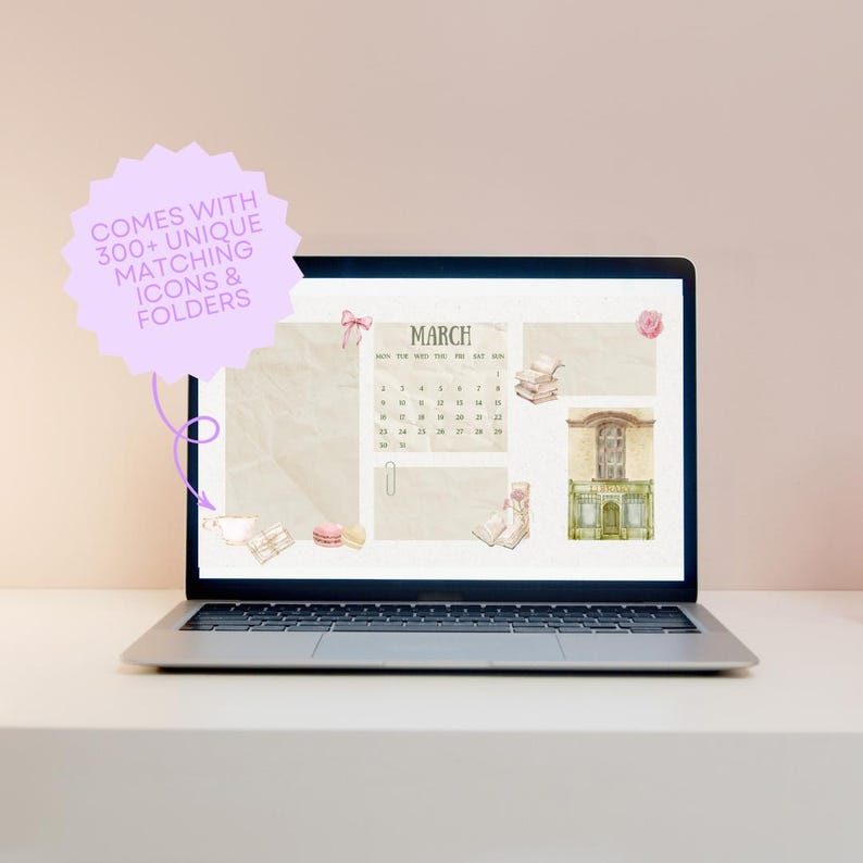 Monthly Desktop Wallpaper Calendar | 2026 - 2027 Computer Organizer ...