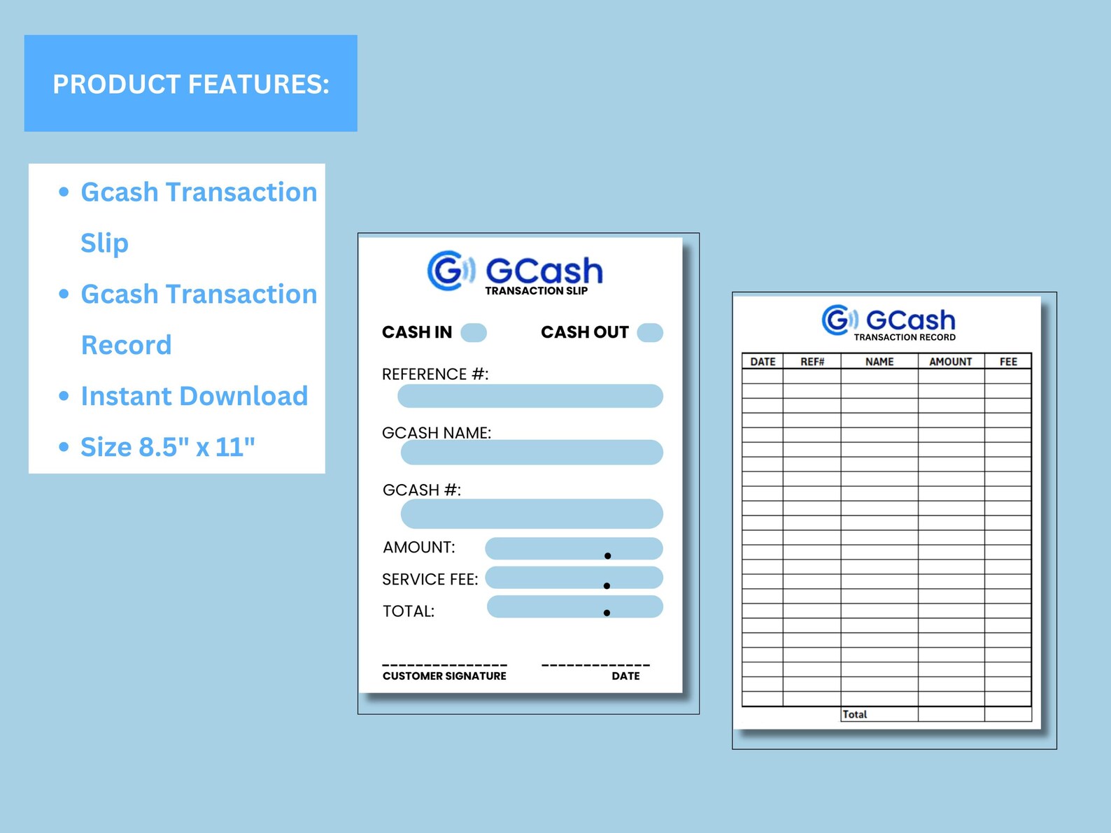 Gcash Transaction List and Transaction Record Digital Download | PDF ...
