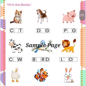 Fun and Engaging English Worksheets for Kids - Fruits & Animals ...