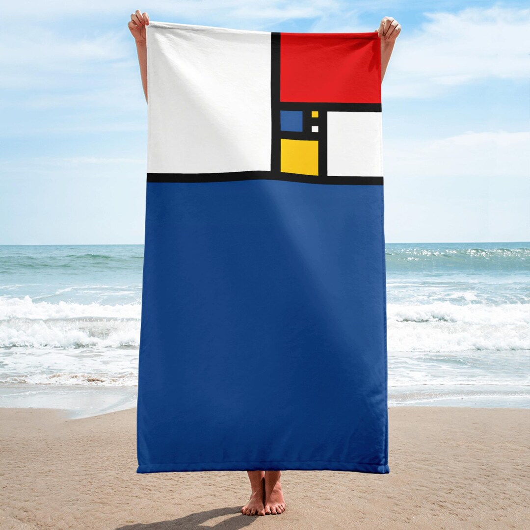 Fibonacci X Mondrian Towel - Etsy