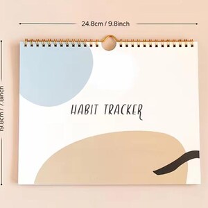 Daily Habit Tracker 12 Month Goal Planner 30 Day Challenge Fitness ...