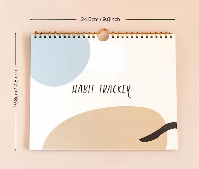 Daily Habit Tracker 12 Month Goal Planner 30 Day Challenge Fitness ...