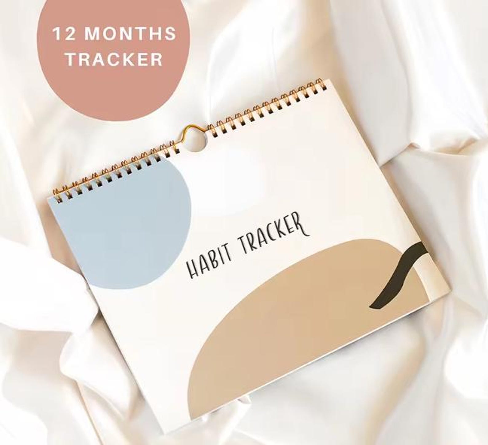 Daily Habit Tracker 12 Month Goal Planner 30 Day Challenge Fitness ...