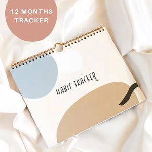 Daily Habit Tracker 12 Month Goal Planner 30 Day Challenge Fitness ...