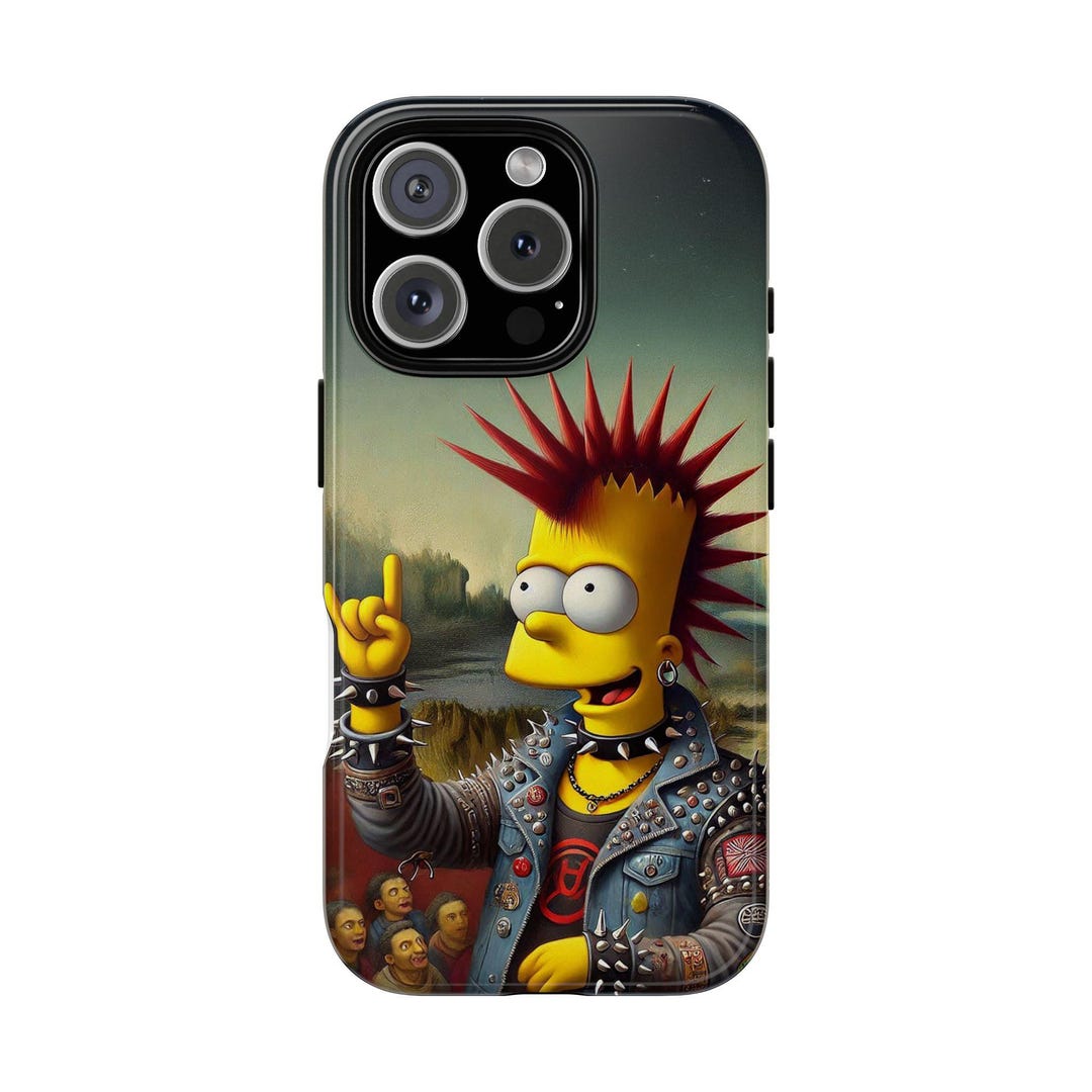 Tough Cases, Bart Simpson Funny Phone Case, Punk Rock Renaissance ...