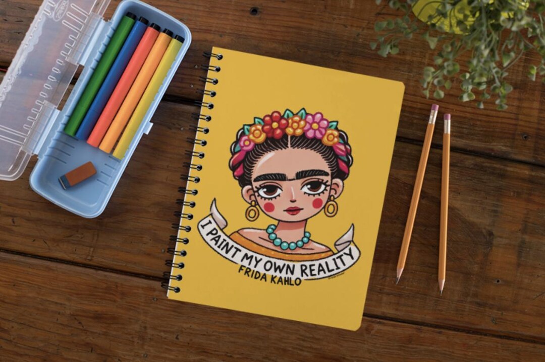 Frida Kahlo Spiral Notebook: "i Paint My Own Reality" Ruled Line ...