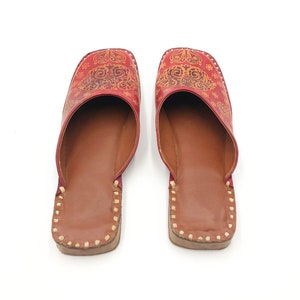 Vintage Red Tooled Leather Jutti Shoes - Etsy