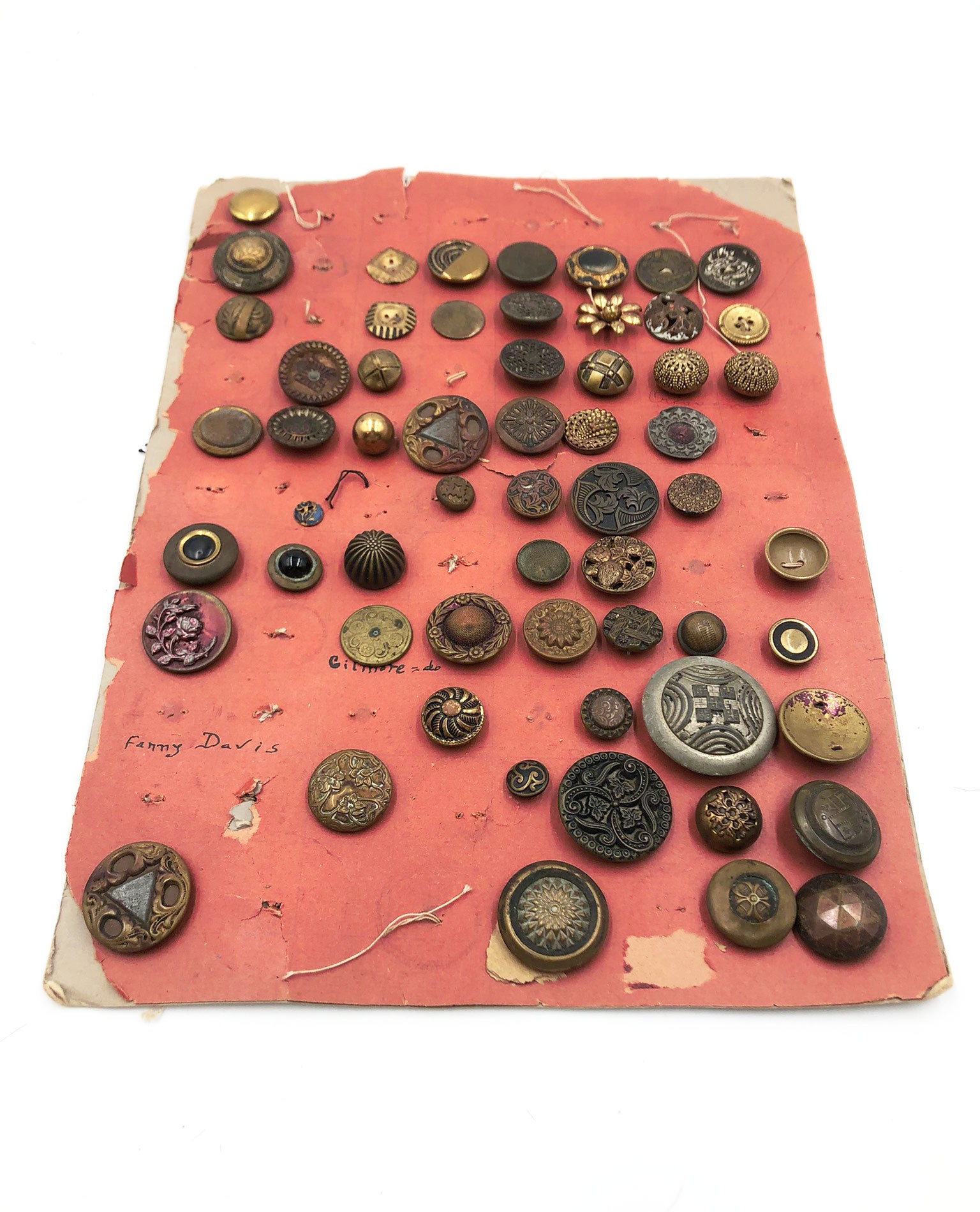 Vintage Metal Button Store Display Card Lot of 59 - Etsy