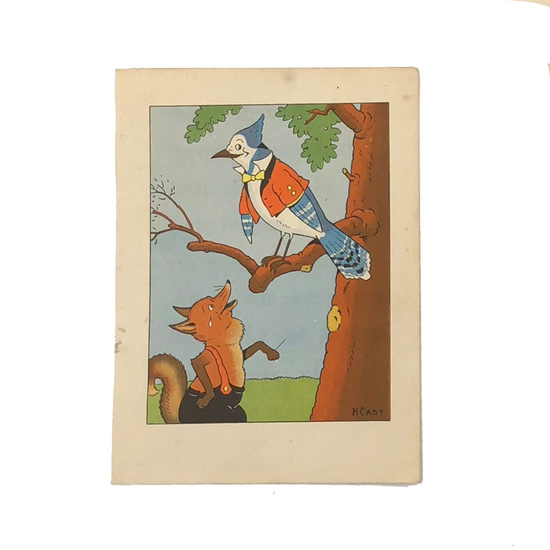Vintage 1940's Harrison Cady Little Red Fox Illustration Prints - Set ...