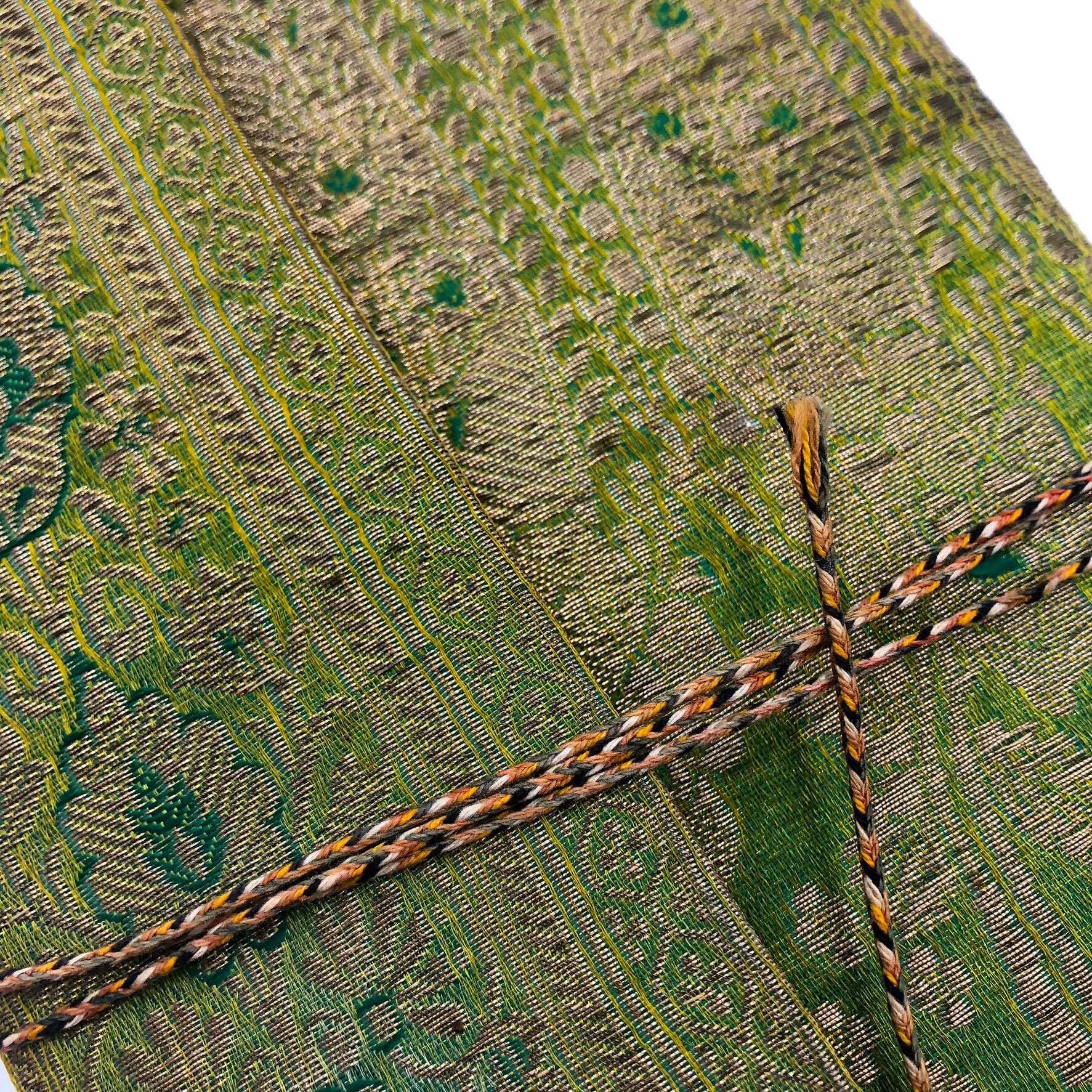 Vintage Indian Silk and Metal Thread Handmade Book - Etsy