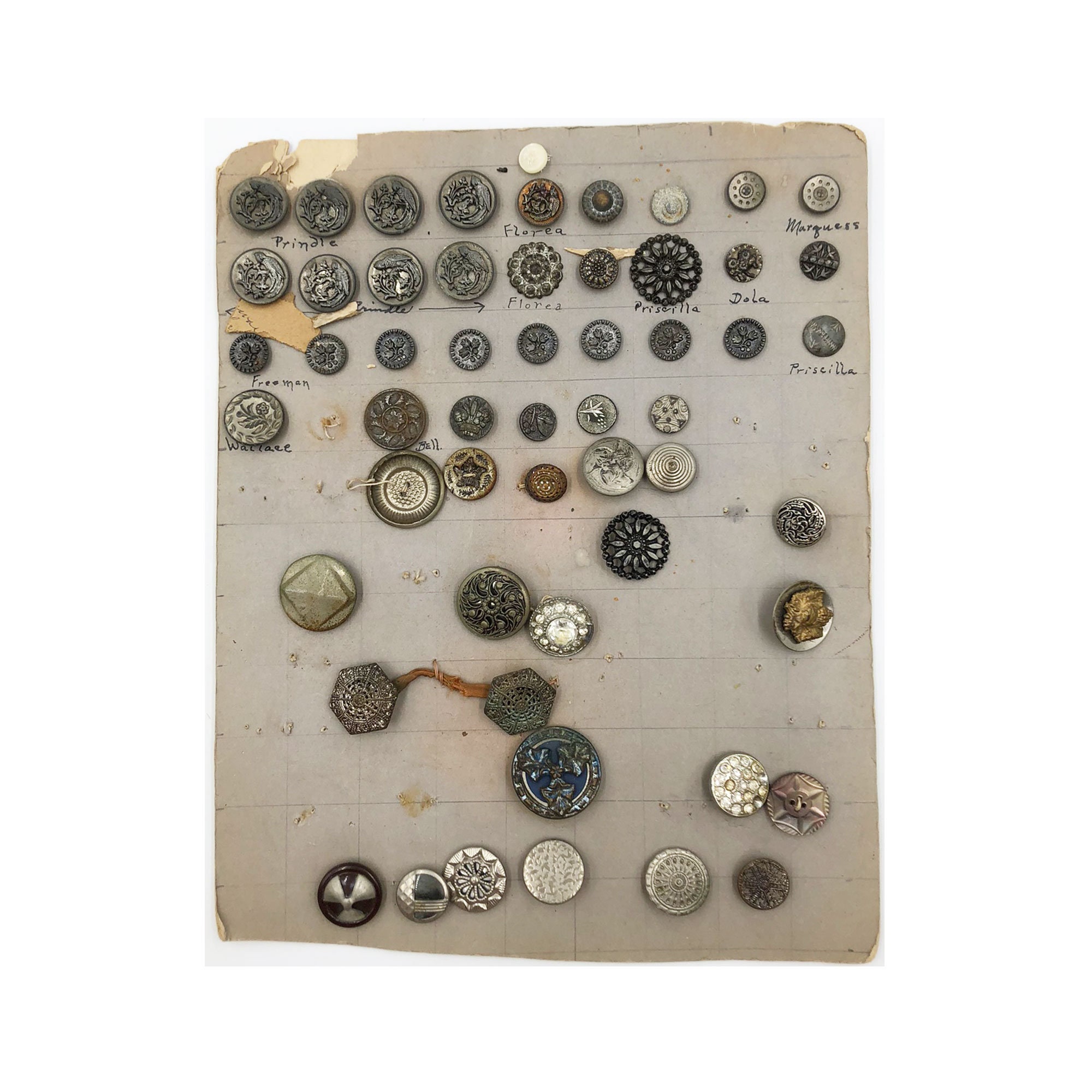 Vintage Metal Button Store Display Card Lot of 55 - Etsy