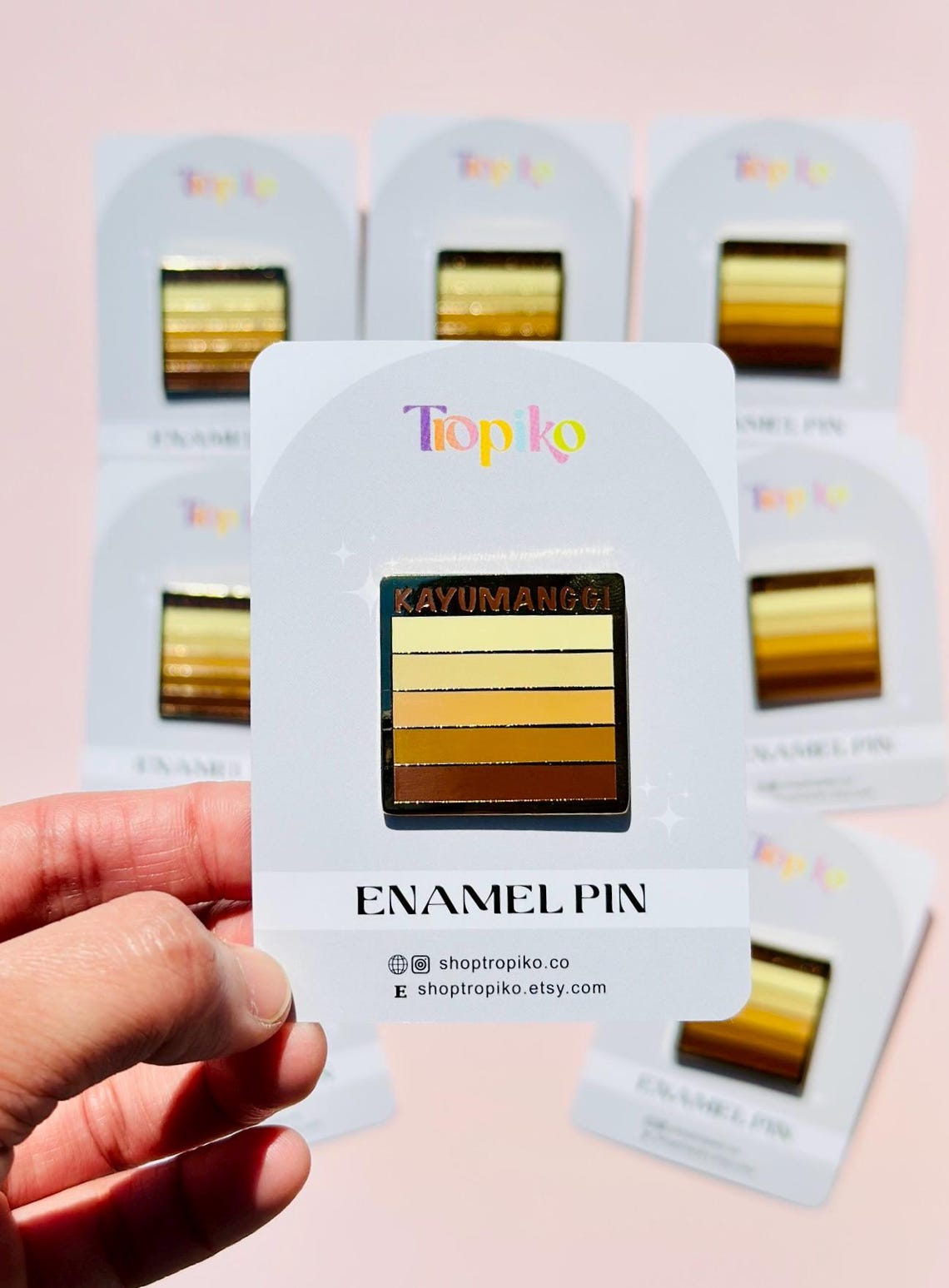 Kayumanggi Filipino Enamel Pin | Gold Cloisonné Badge - Etsy