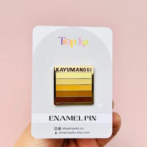 Kayumanggi Filipino Enamel Pin | Gold Cloisonné Badge - Etsy