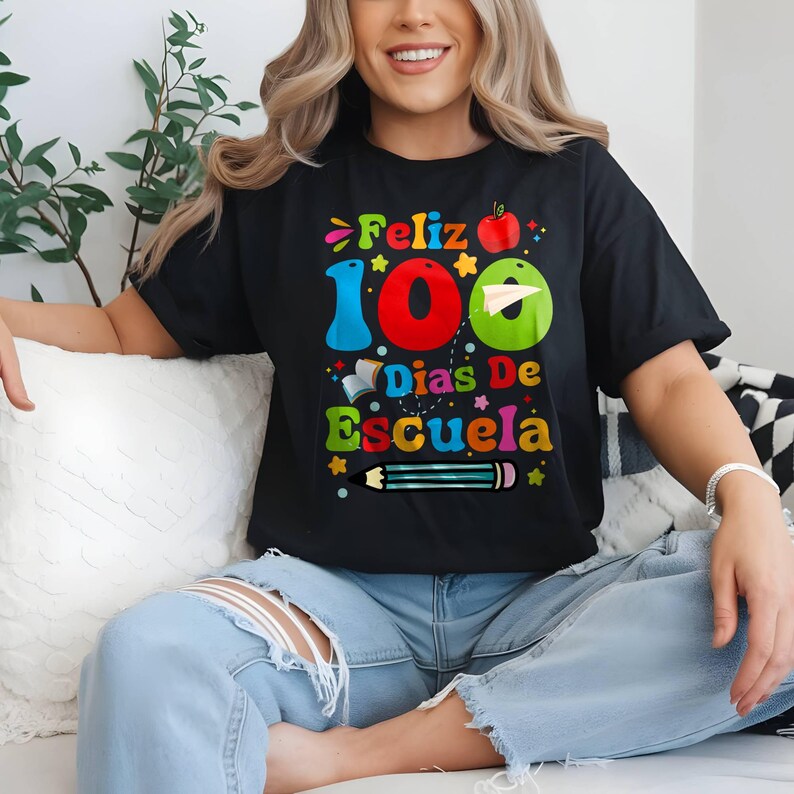 Feliz 100 Dias De Escuela, Spanish Happy 100 Days of School, Funny ...