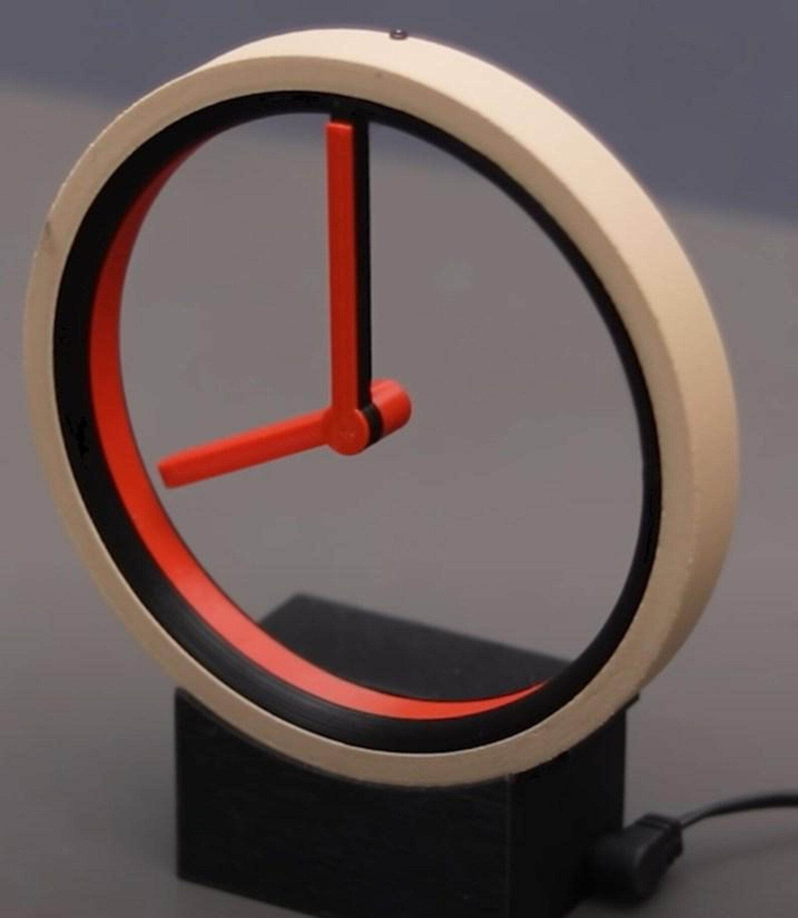 SMART Analogue Clock Hollow Clock Auto Update Over Wifi Arduino With 3D Printed Parts Assembled ...