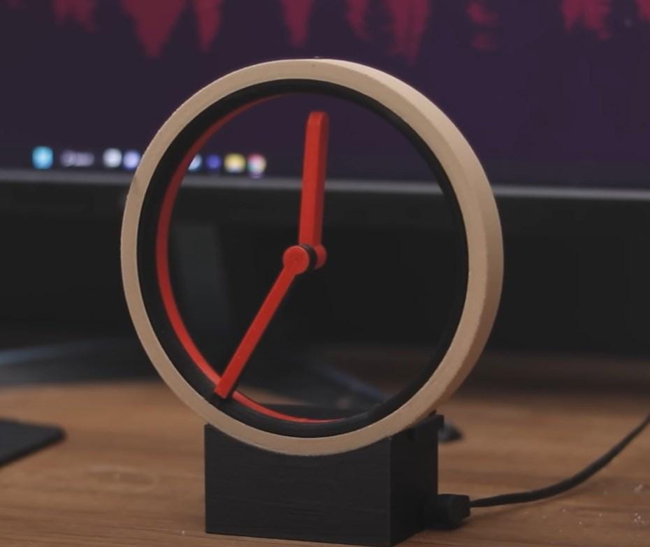 Smart Analogue Clock Hollow Clock Auto Update Over Wifi Arduino With 3d