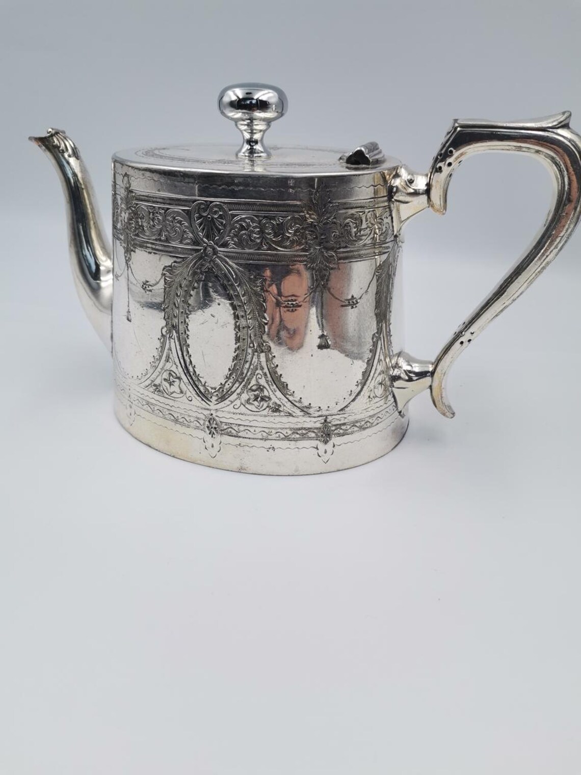 Silver Tea Pot by Walker and Hall - Etsy