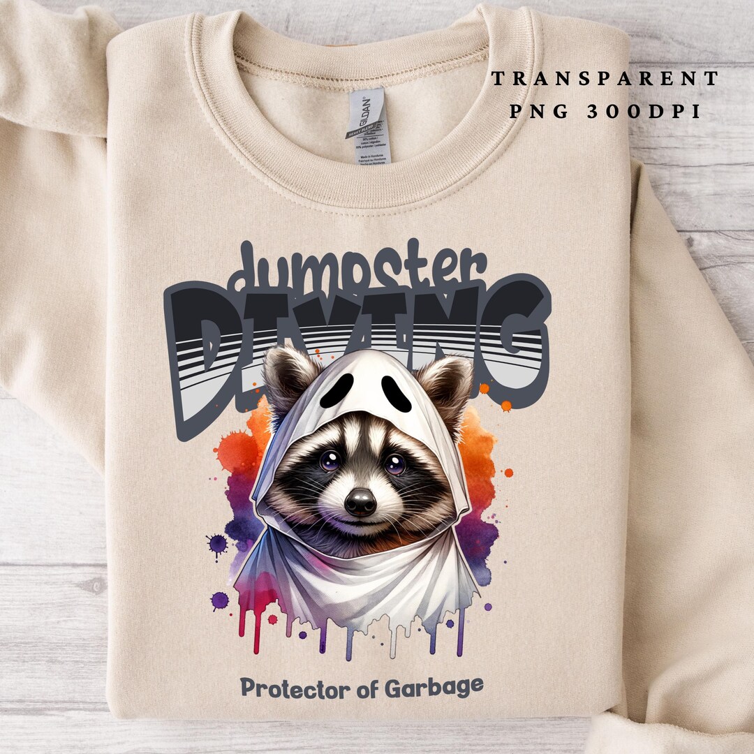Dumpster Diving Png, Raccoon Sublimation Design, Funny Shirt Graphic ...
