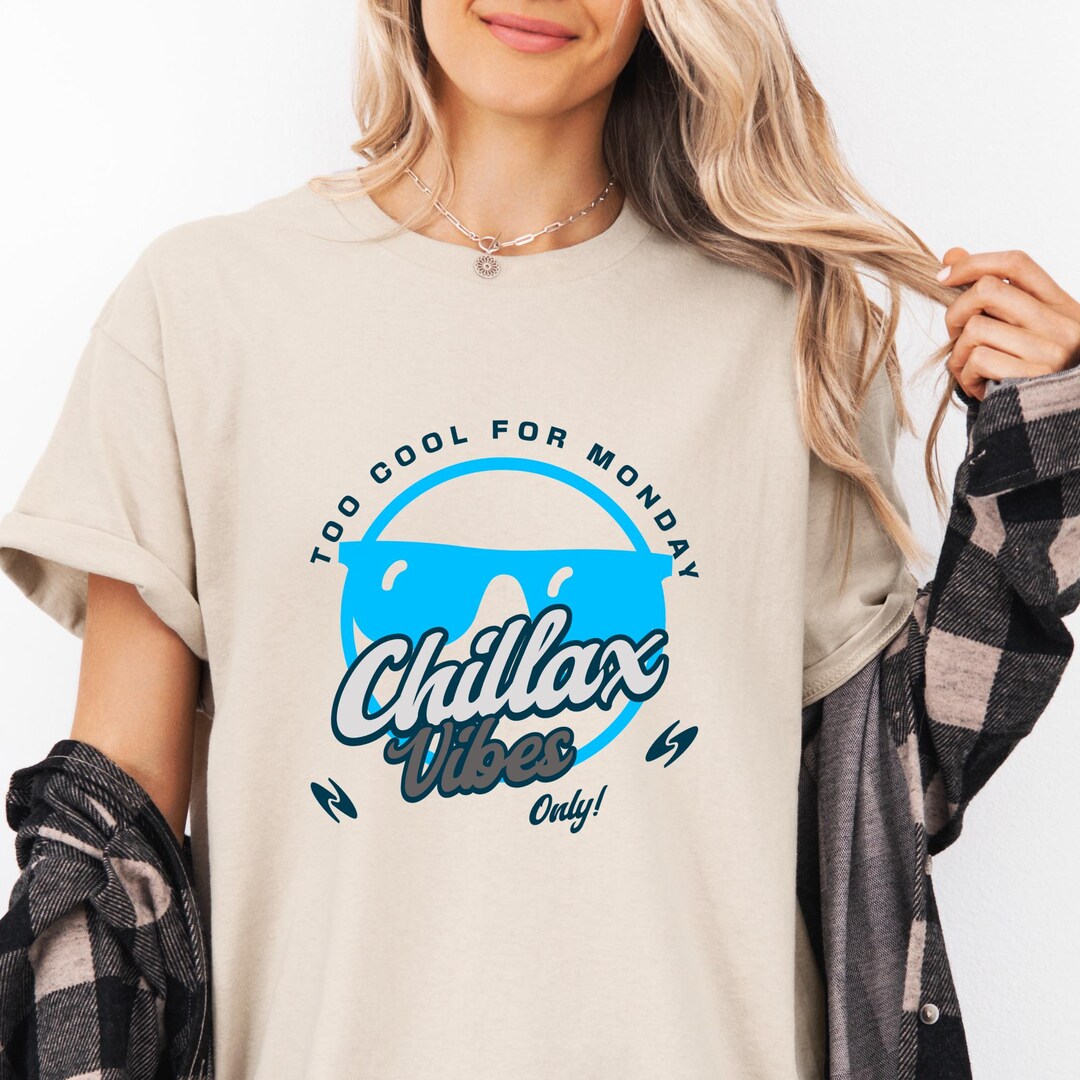 Chillax Vibes PNG: T-shirt Sublimation Design (digital Download ...