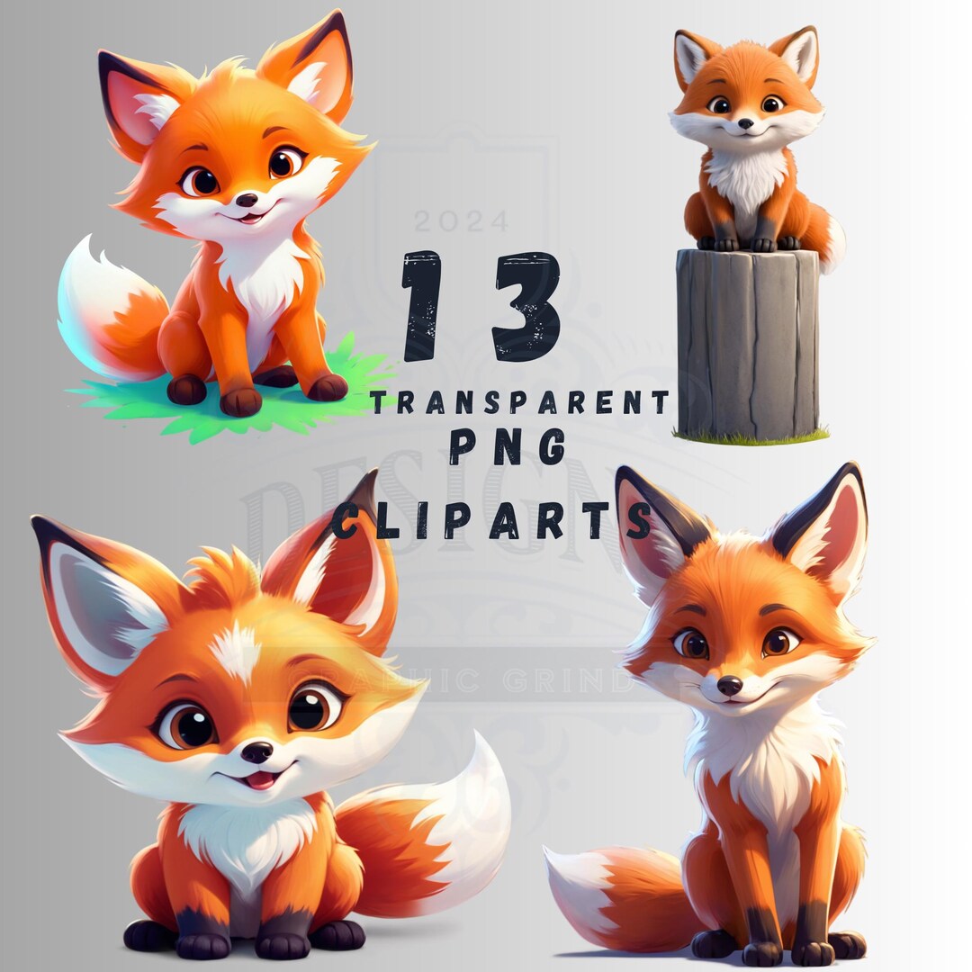 13 PNG Fox Png, Fox Clipart, Baby Fox Clipart, Watercolor Fox Clipart ...