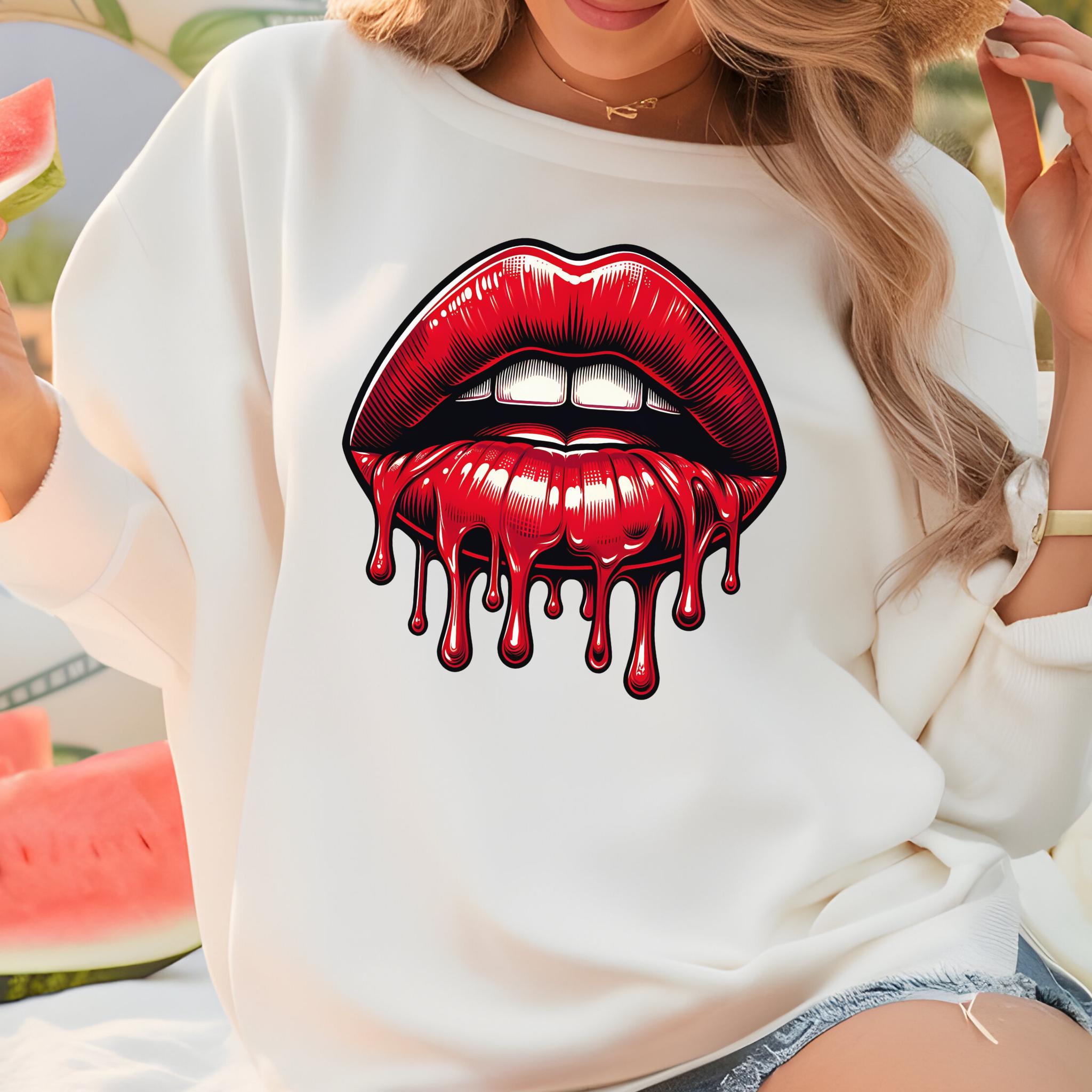 Red Dripping Lips Png, Kiss Cherry Png, Hearts and Kisses Png ...