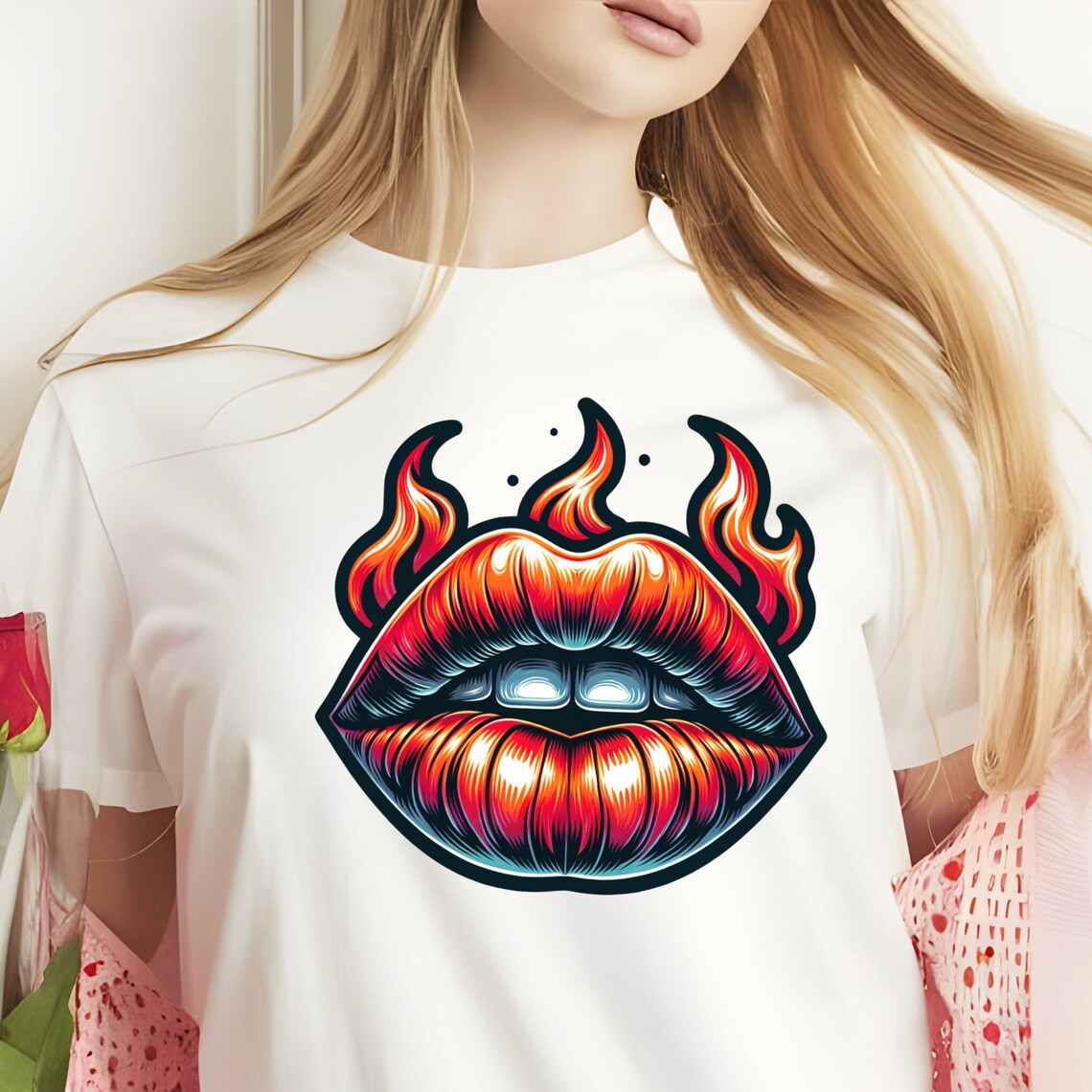 Fire Lips Png, Kiss Cherry Png, Hearts and Kisses Png, Valentine Png ...