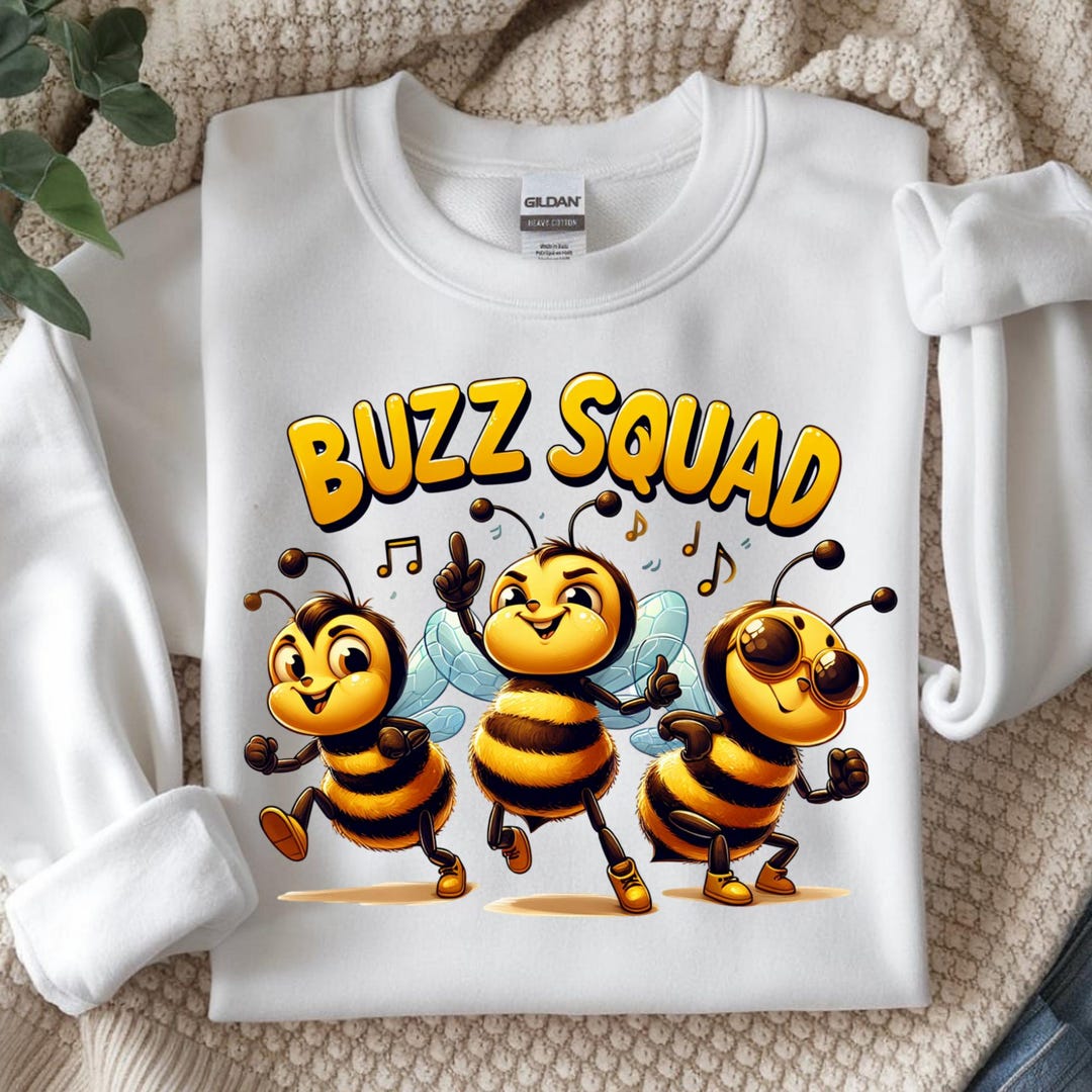 Buzz Squad Bee PNG Shirt Design, lustige Honig Team Grafikkunst ...