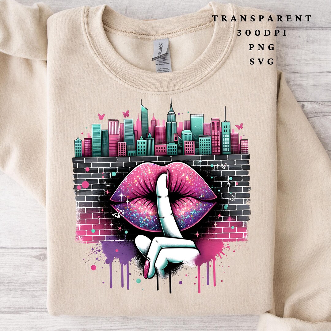 Shh Lips With City Skyline Png, Kiss Cherry Png, Hearts and Kisses Png ...