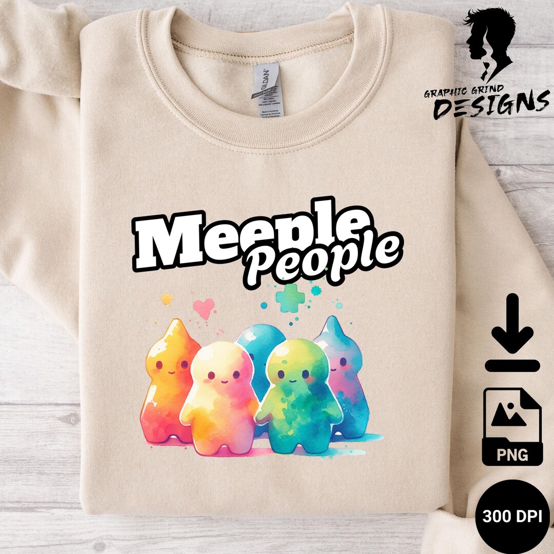Watercolor Meeple People PNG: Board Game Clipart for Sublimation - Etsy ...