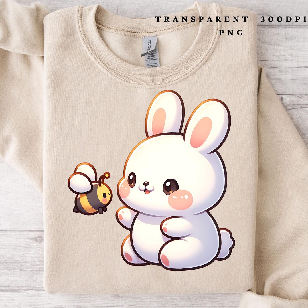 Kind Bunny Bee Png, Positivity Png, Cute Honey Bee Png, Cute Bunny Png ...