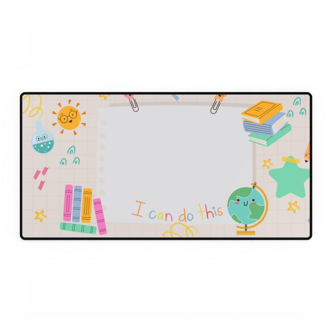 Motivational Desk Mat: Vibrant Home Office Study Pad - Etsy