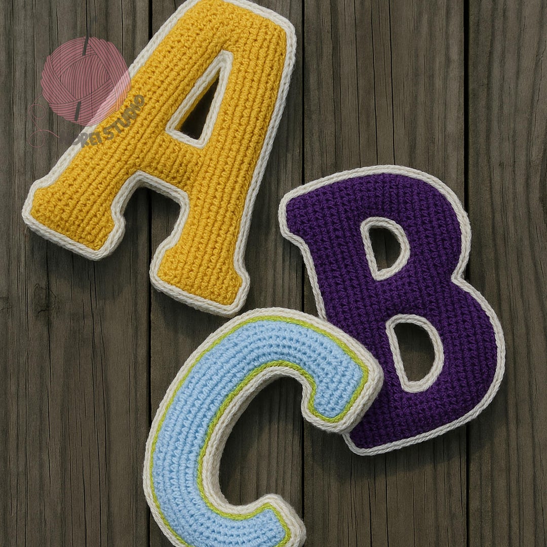 3D LETTER, Crochet Pattern, Pdf, Pattern for One Letter ( Available in ...