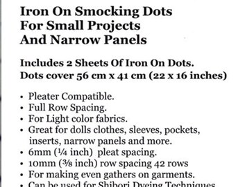 Smocking/pleating Dots - Etsy