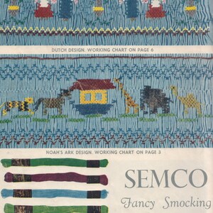 Semco Fancy Smocking 8 Novelty Designs Vintage 1950's - Etsy