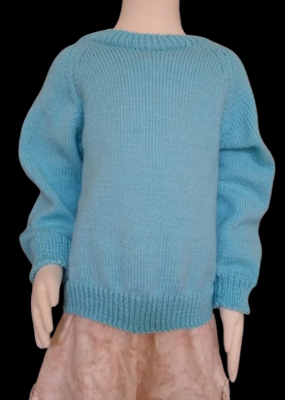 Mid- Gauge Knitting Machine Pattern. DK Classic Raglan Sleeve Round ...