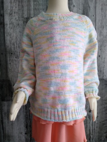 Mid Gauge Knitting Machine Pattern. DK Classic Raglan Sleeve Round Neck ...