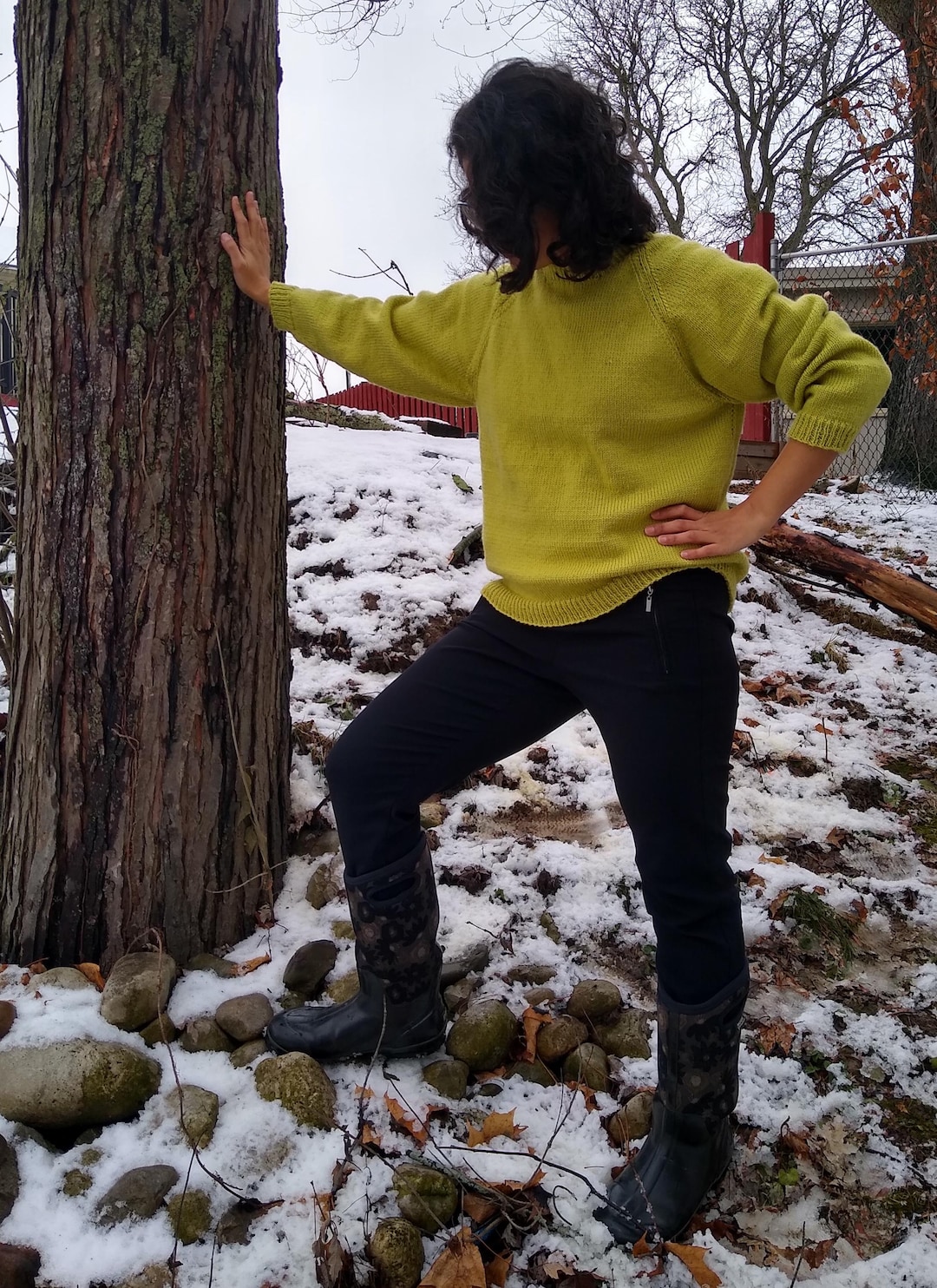 Mid- Gauge Knitting Machine Pattern LK150. DK Crew Neck Pullover With ...