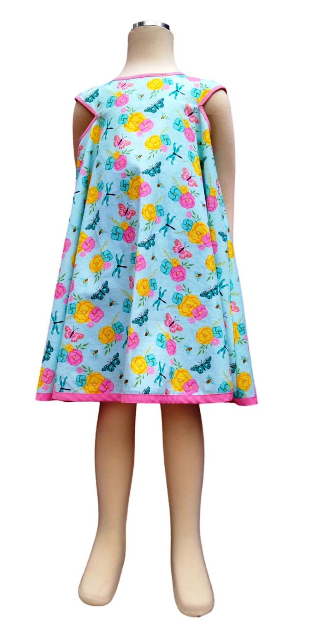 Sewing Pattern for Children, Summer Dress Pattern. A Line Dress With ...