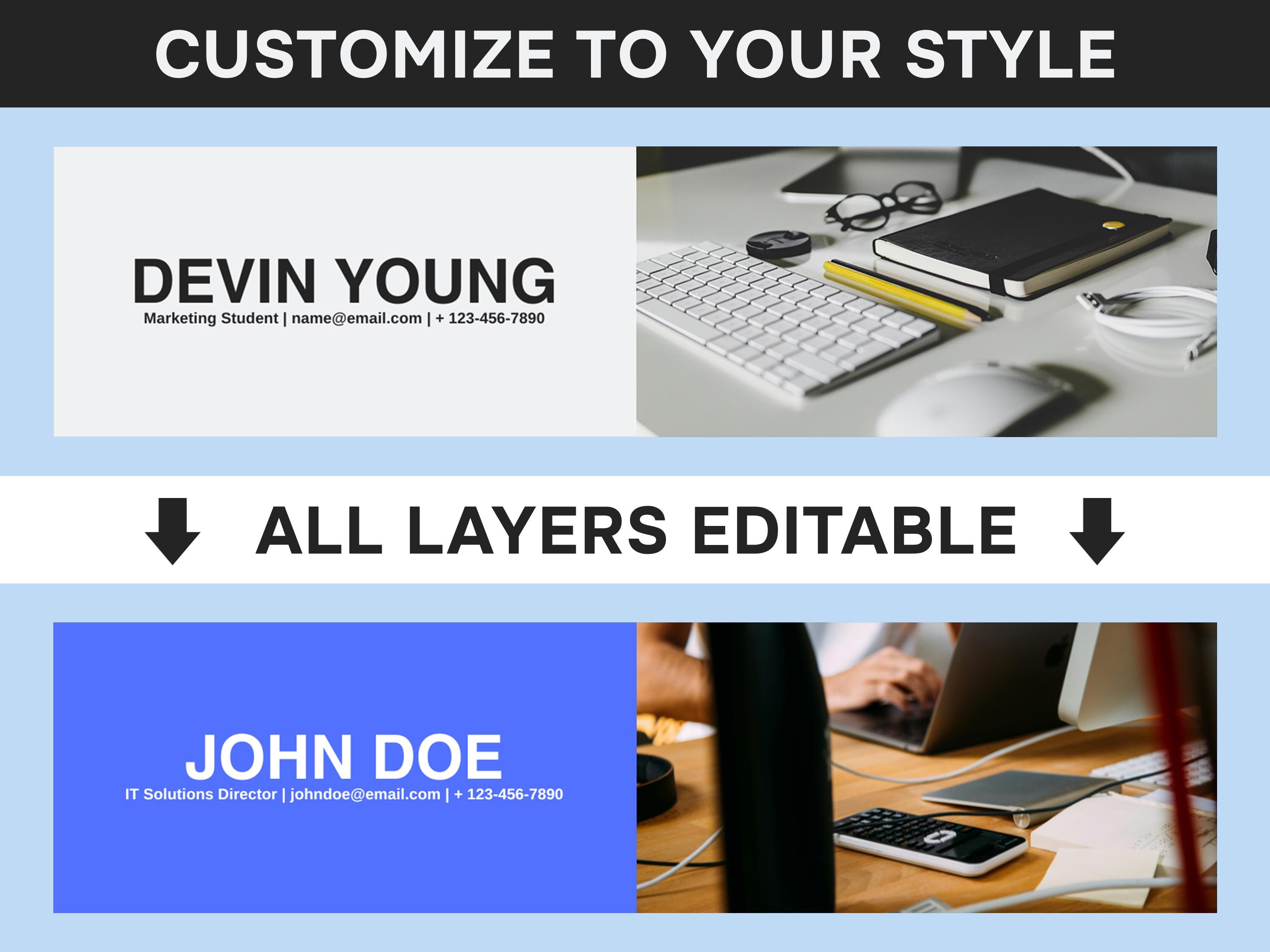 Editable Linkedin Banner Template 4 Custom Photoshop Designs for ...