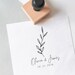 Wedding Logo Stamp. Wedding Name Stamp, Custom Wedding Gift Stamp ...